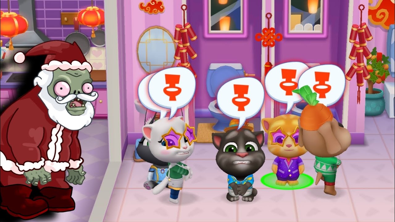 My Talking Tom Friends | Zombie | Difficult Position | - YouTube