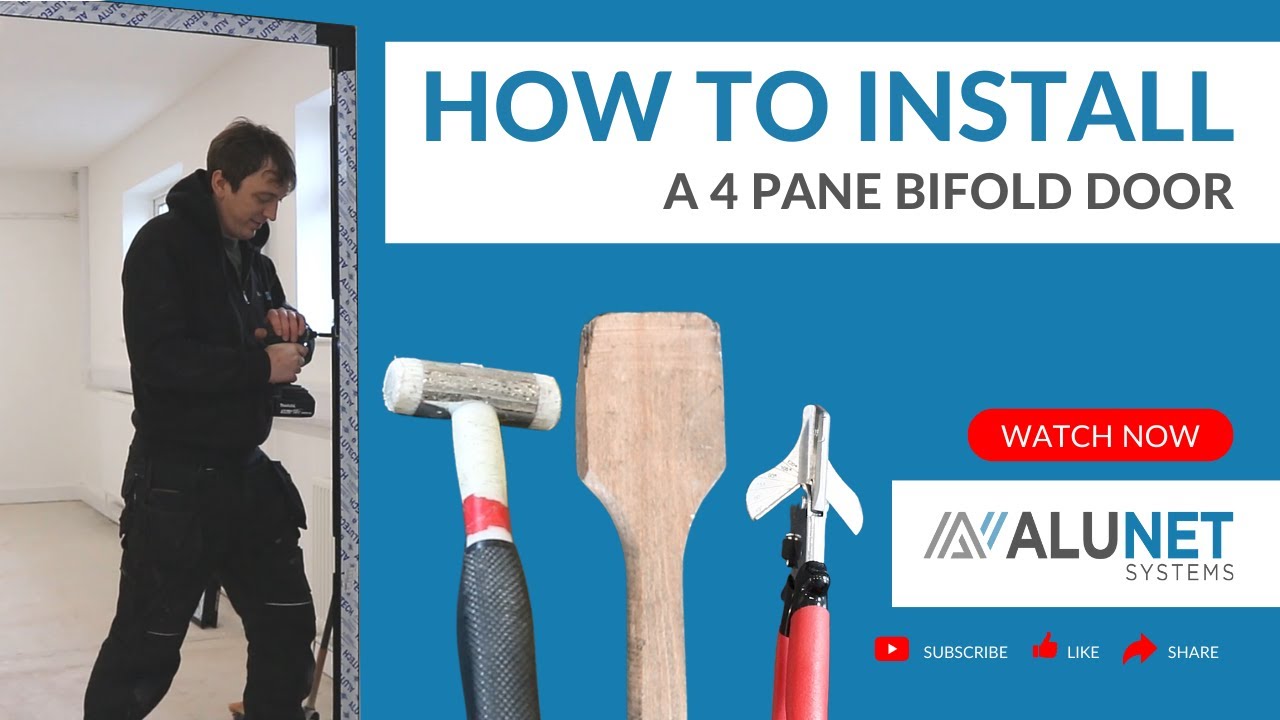BF73 4-Pane Bifold Door Installation | Alunet Systems - YouTube