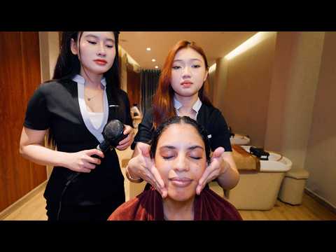 ASMR: 4-Hand Vietnamese Barbershop Full Service Massage | VVIP Wudi Spa