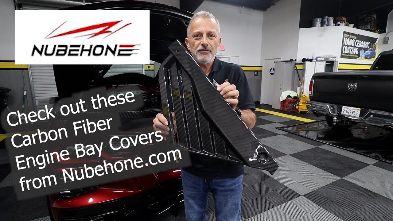 Check out these Carbon Fiber Engine Bay Covers from Nubehone - YouTube