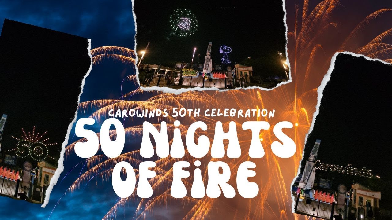 50 Nights of Fire Nighttime Show at Carowinds - YouTube