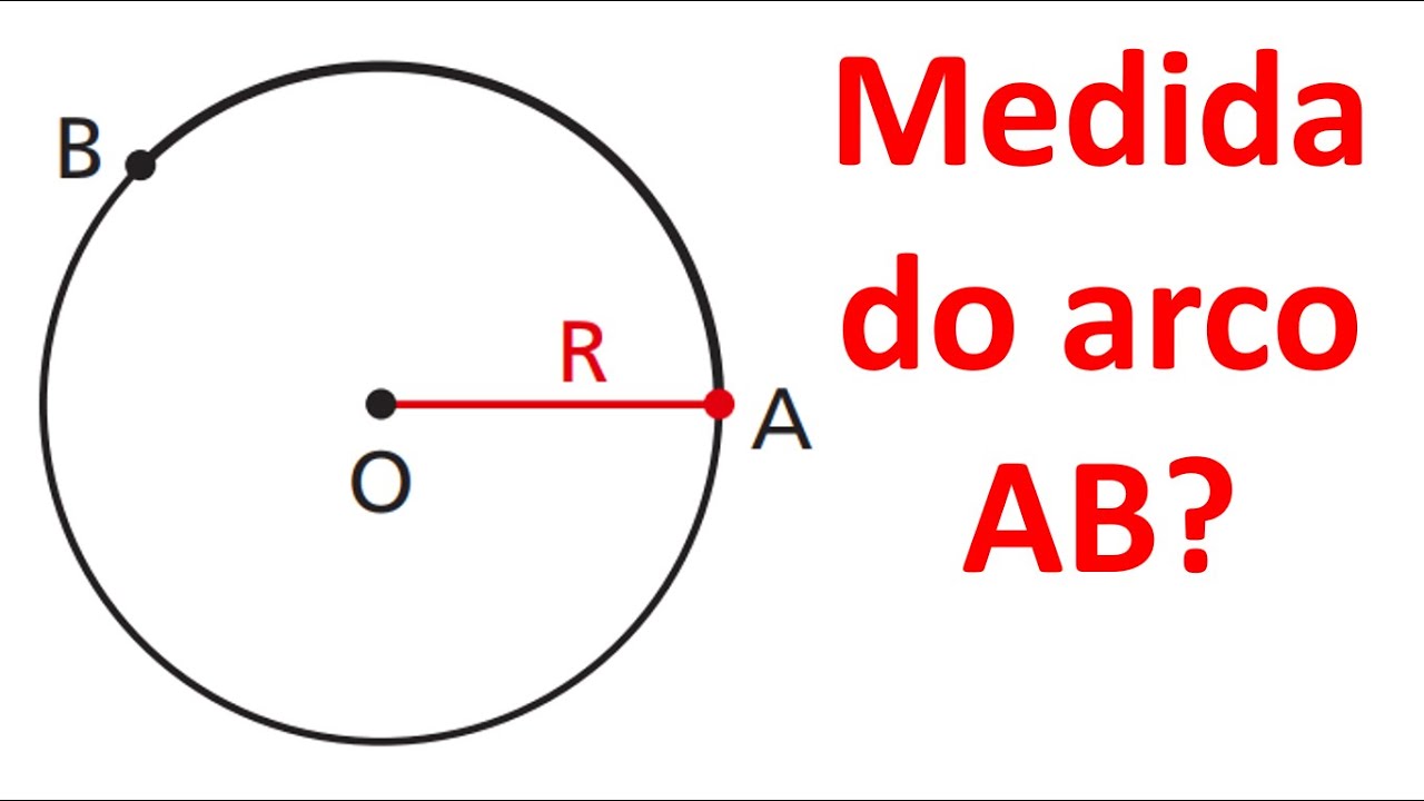 31. Um arco de circunferência AB mede 30 cm e o raio R da ...
