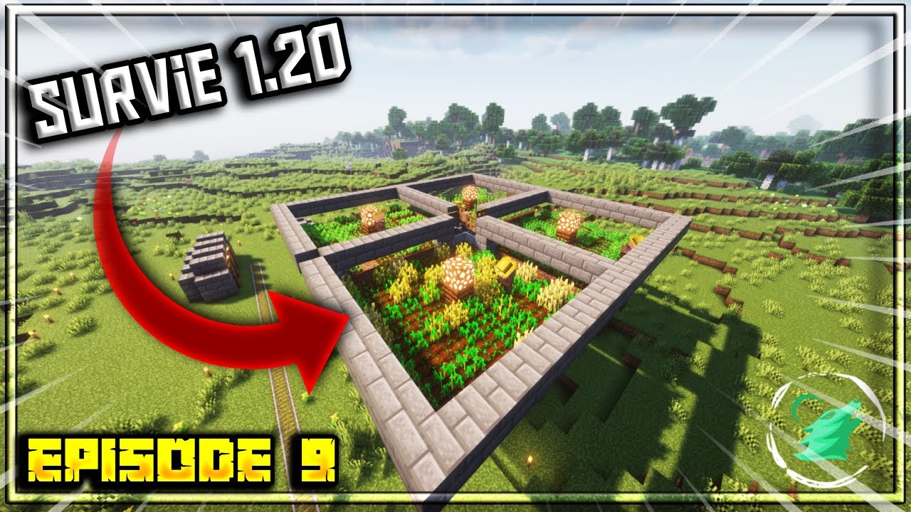 FERMES A CULTURES AUTOMATIQUE ! - Episode 9 Survie Minecraft 1.20 - YouTube