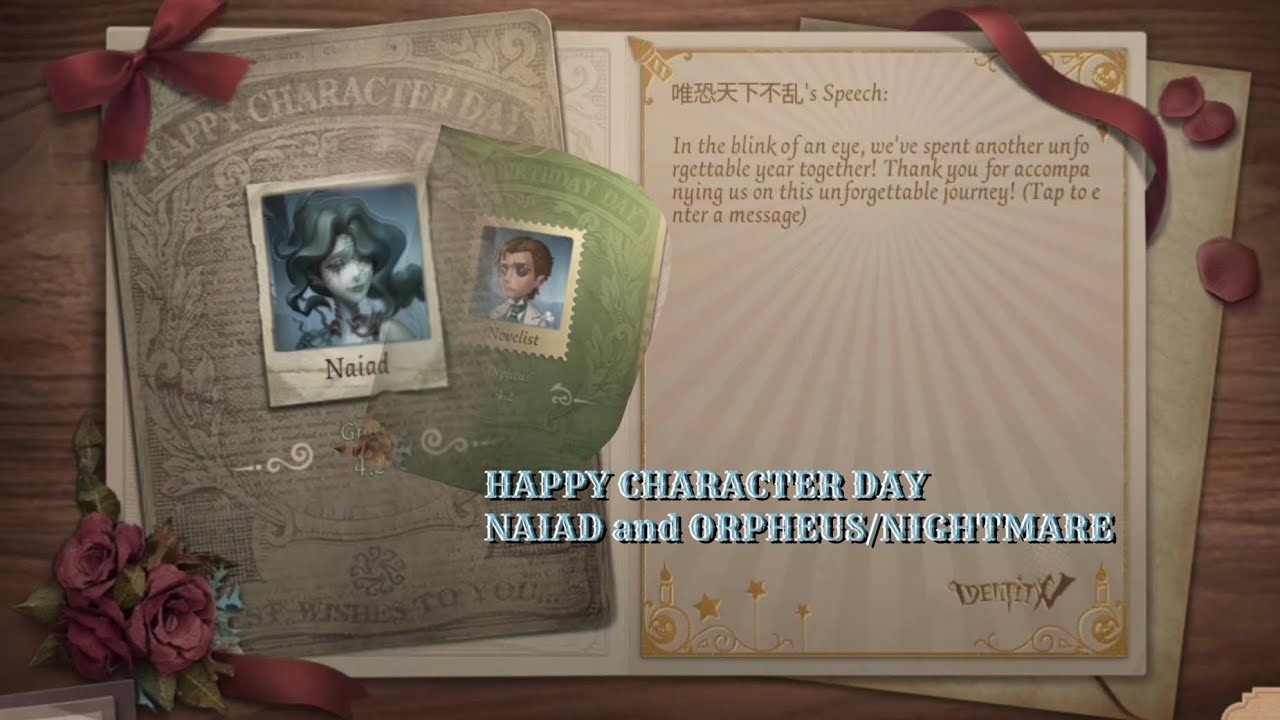 Identity V - Happy Character Day Naiad & Orpheus/Nightmare (Random Play ...