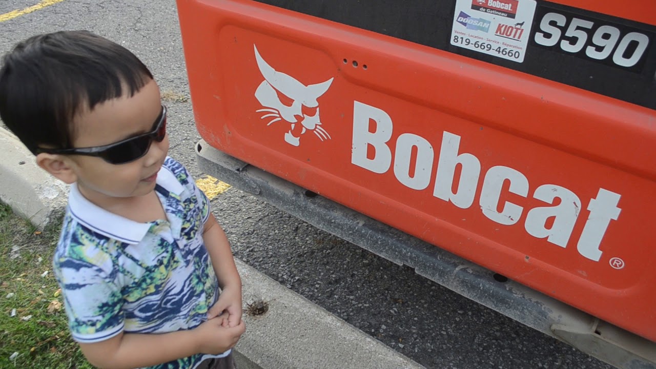 Blippi Fan in action - touch real construction equipment - YouTube