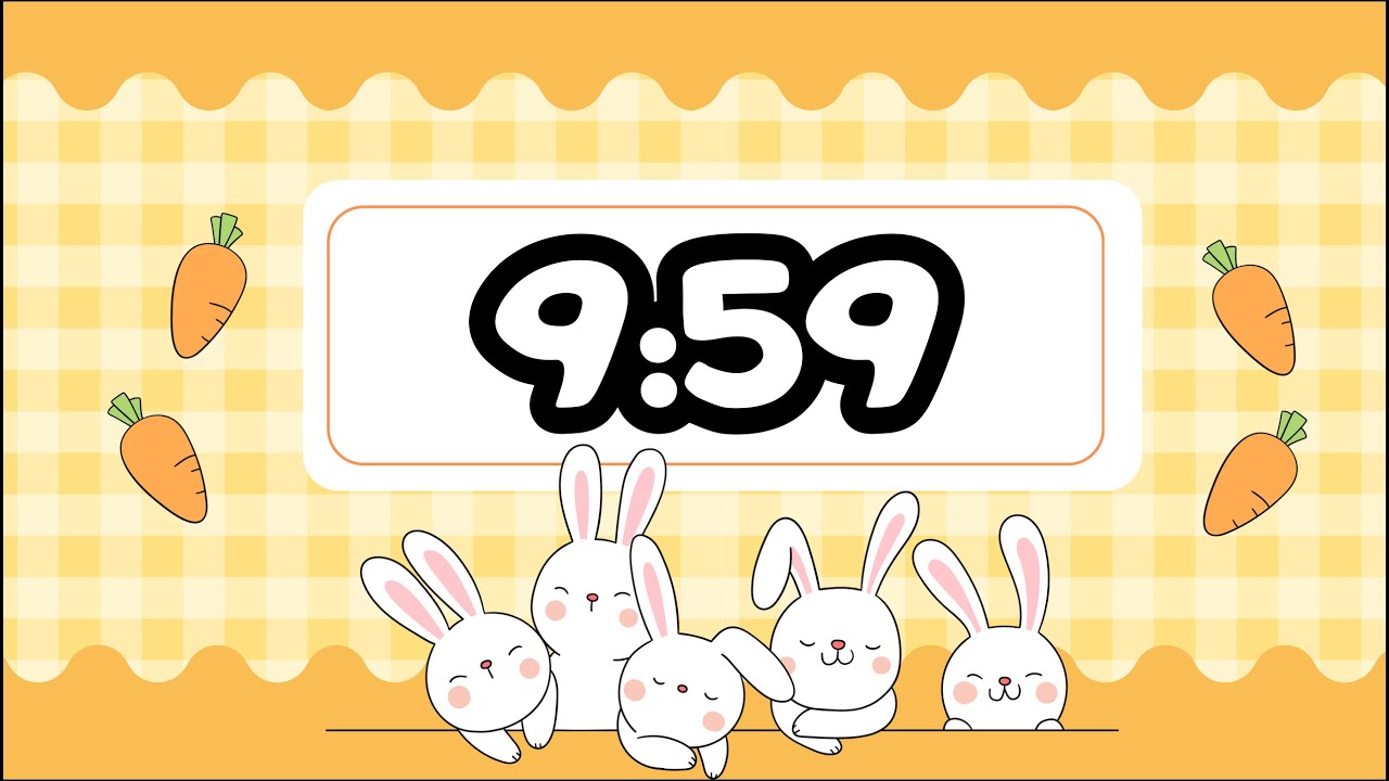 Cute Seasonal Bunny 10 Minute Timer - YouTube