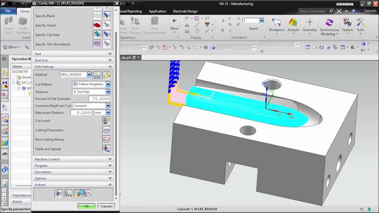 NX CAM TUTORIAL | nx cam tutorial | SIMENS NX 12 FOR BEGGINERS | nx cam tutorial for begginers ...