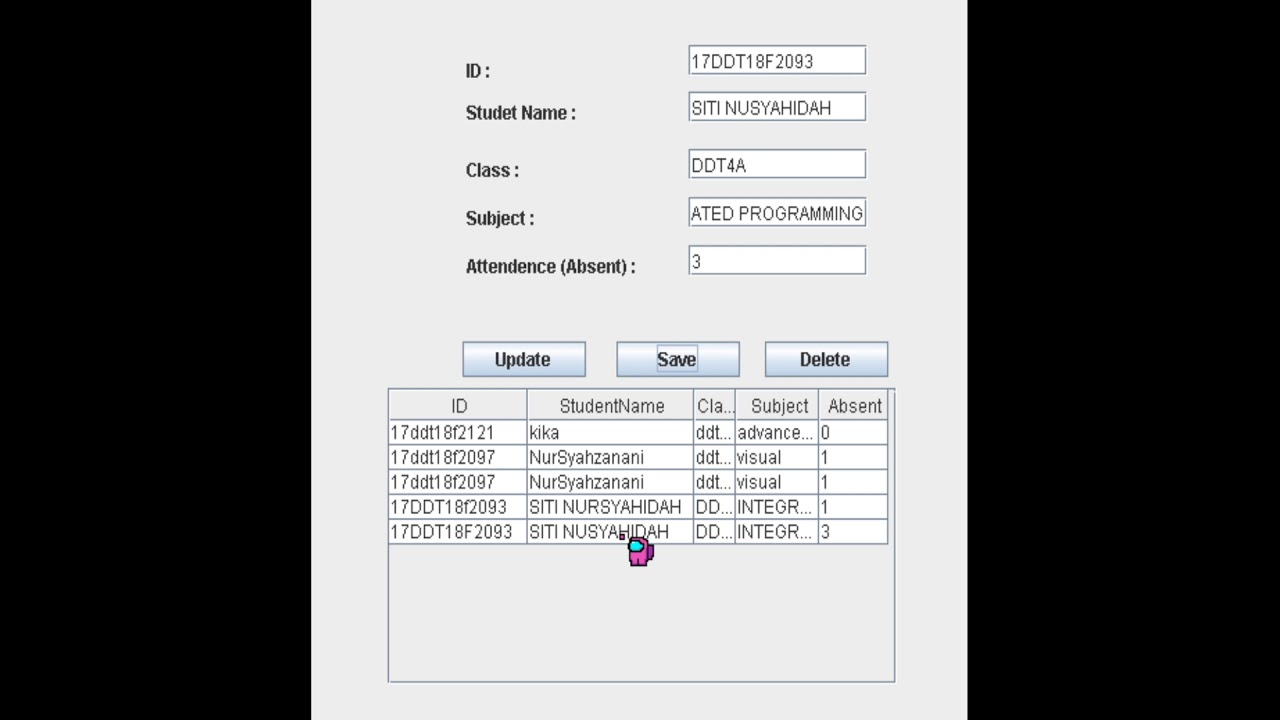 Project Integrated Programming And Technology - Class Attendance ...