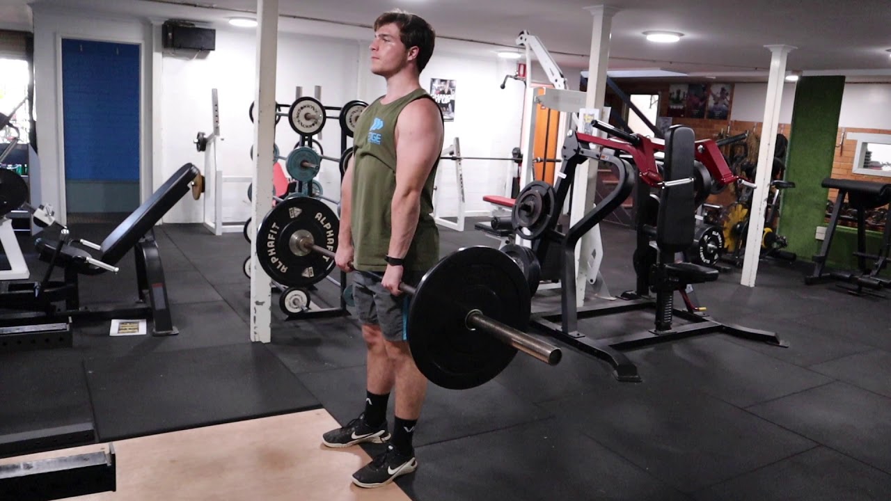 Barbell shrugs - movement demo - YouTube