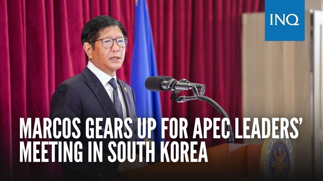 Marcos gears up for Apec leaders’ meeting in South Korea - YouTube