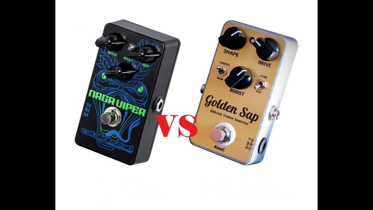 Catalinbread Naga Viper vs AlexC Pedals Golden Sap Deluxe Treble ...