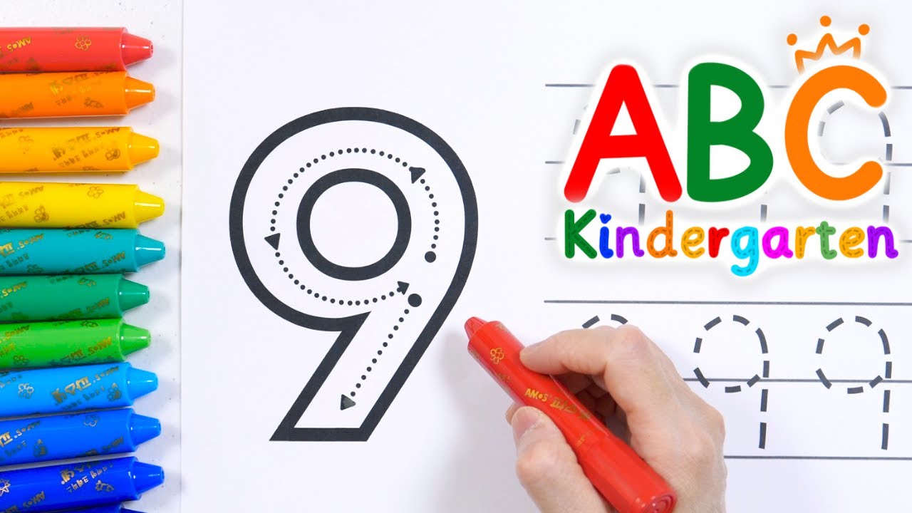 Learning Numbers For Preschoolers Learn How To Write The Number 9 learning-numbers-for-preschoolers-learn-how-to-write-the-number-9