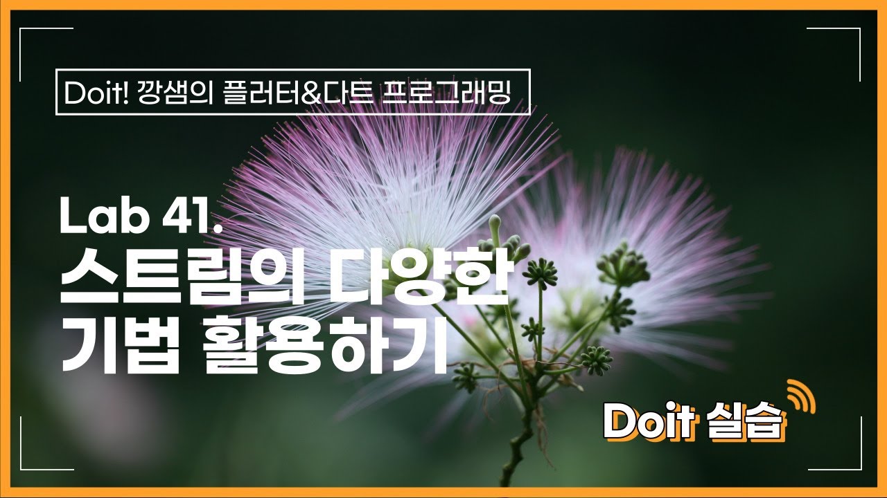 Lab 41. 스트림의 다양한 기법 활용하기 - YouTube