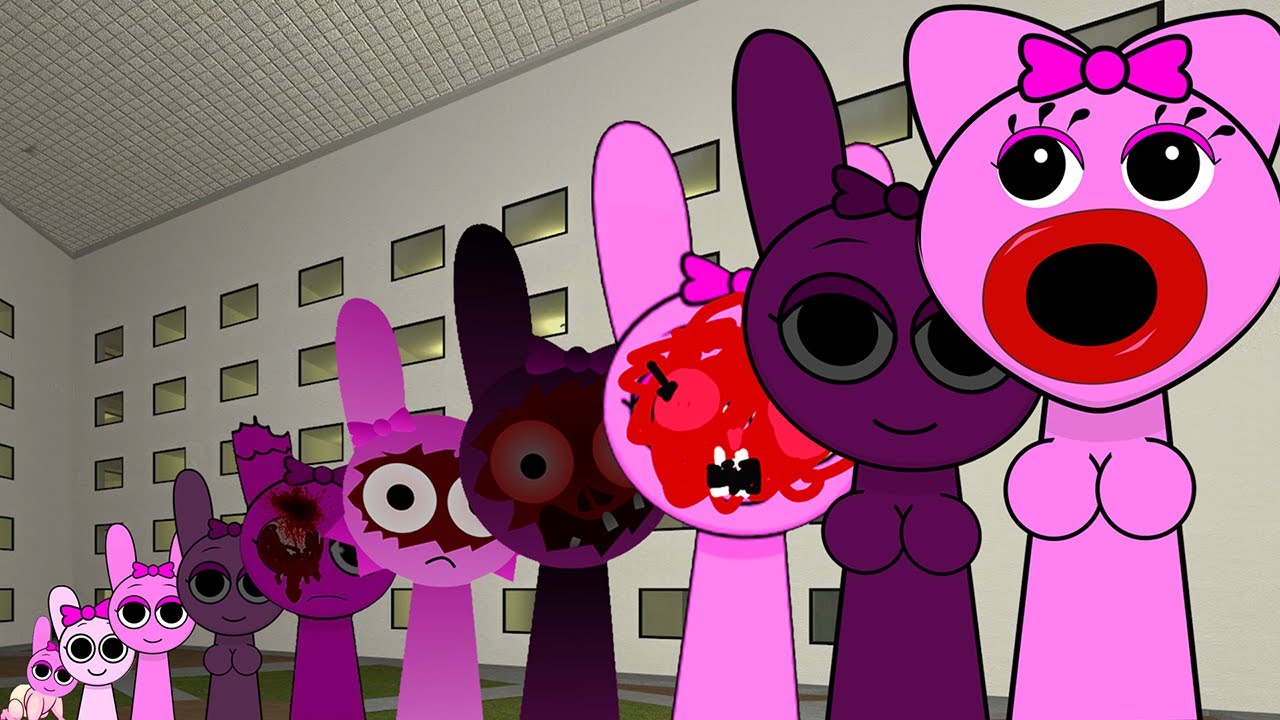 All the Sizes Of Nightmare Sprunki Pinki want to Became NEW Sprunki ...