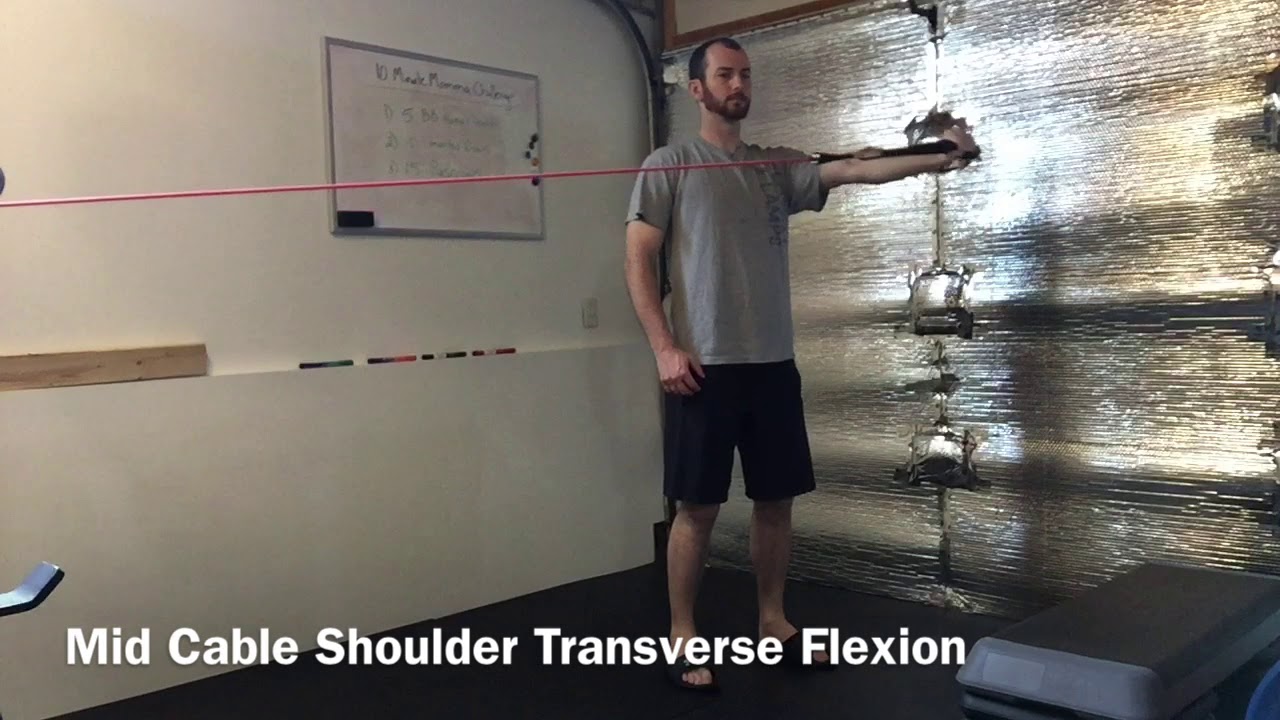 Mid Cable Shoulder Transverse Flexion - YouTube