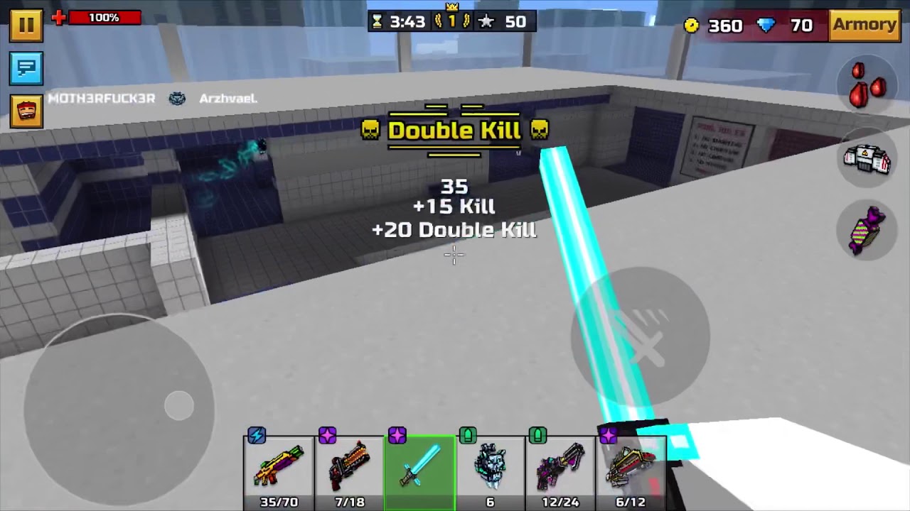 Pixel Gun 3D Aimbot 1v1 (Rampage+Fury) - YouTube