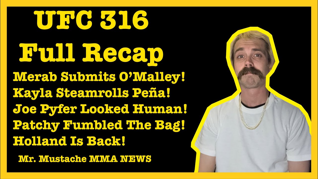 UFC 316 FULL RECAP | Mr. Mustache MMA NEWS | #ufc316 - YouTube