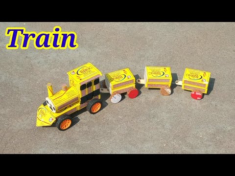 How To Make a Matchbox Train At Home । How To Make Train At Home । Diy ...