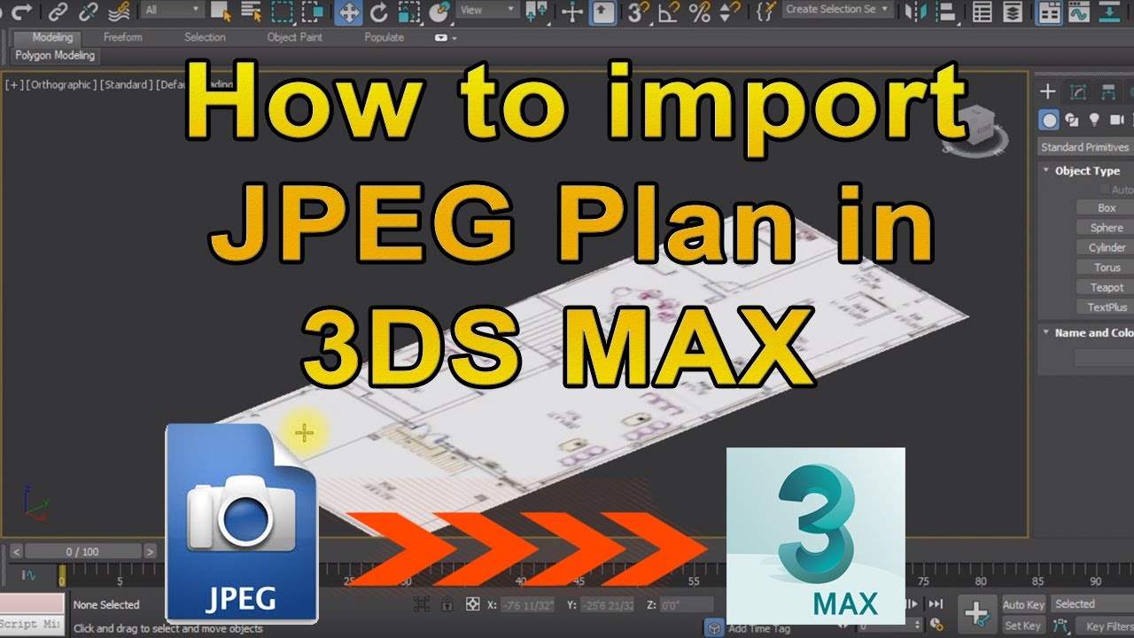 How To Import JPEG Plan In 3DS MAX Basic For Beginners YouTube How To Import JPEG Plan In 3DS MAX Basic For Beginners YouTube