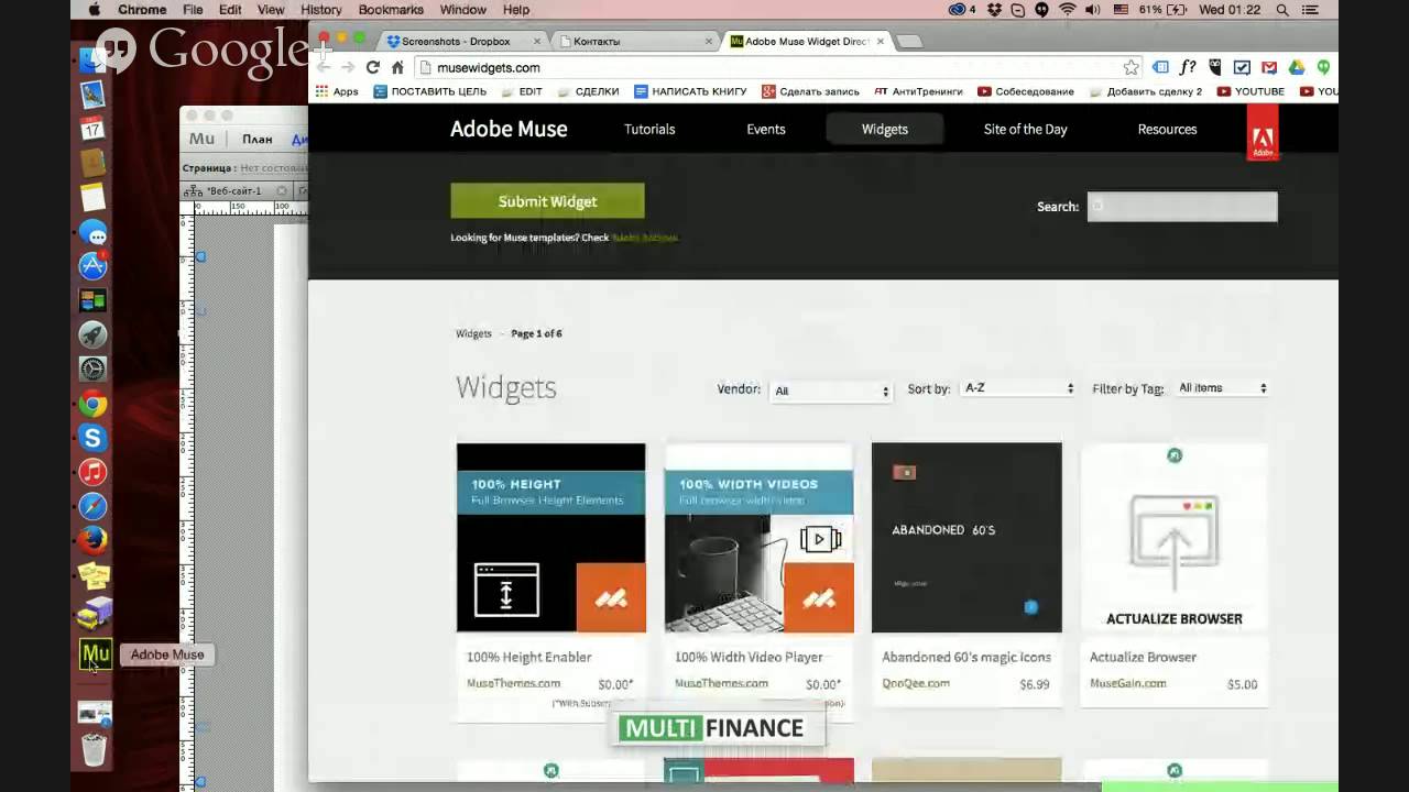 Создание своего сайта с помощью Adobe Muse - YouTube