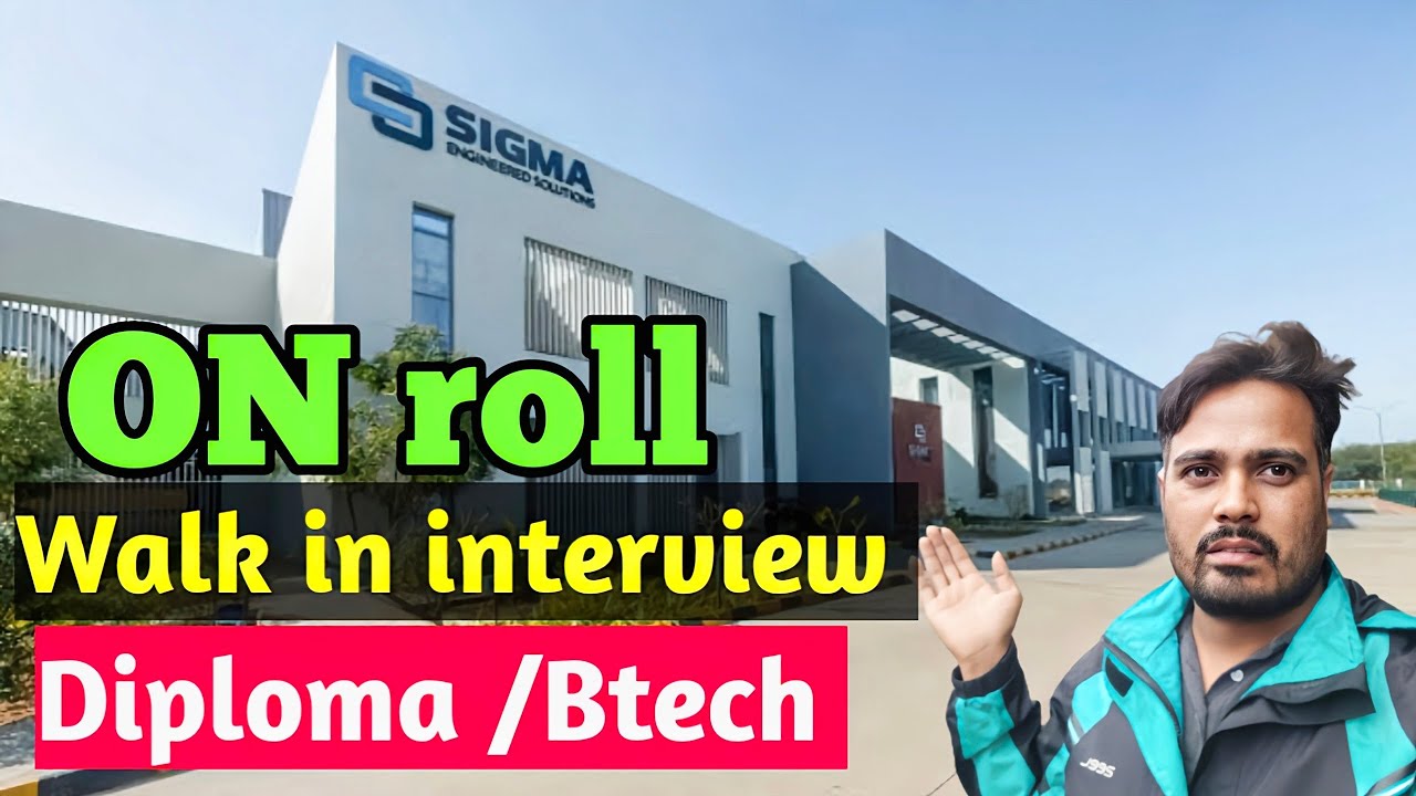 Walk in interview for Diploma candidate | jobs in pune - YouTube