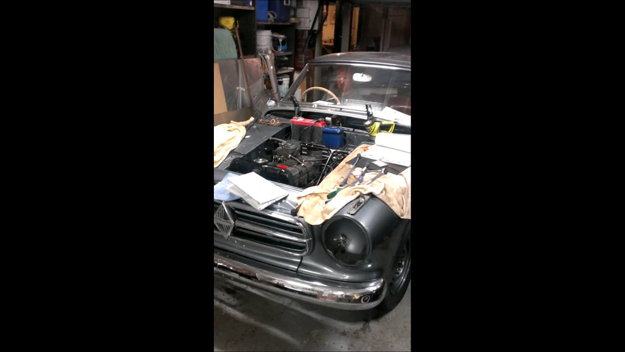 First engine start from a Borgward Isabella Coupe in 35 years - YouTube