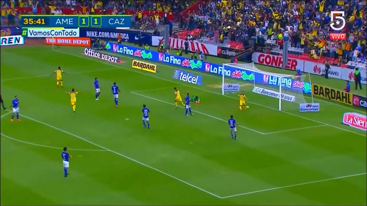 Club America v Cruz Azul Goal Analysis - YouTube