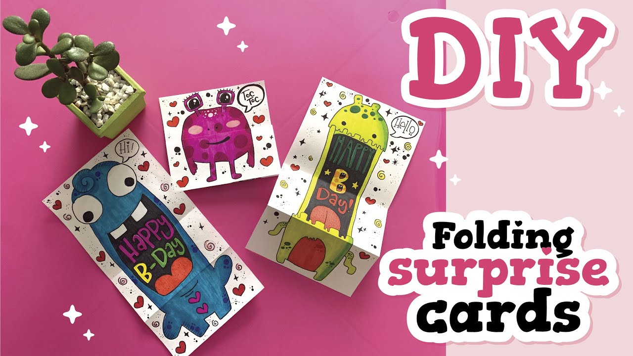 Folding Surprise Cards / Tarjetas Sorpresa! - YouTube