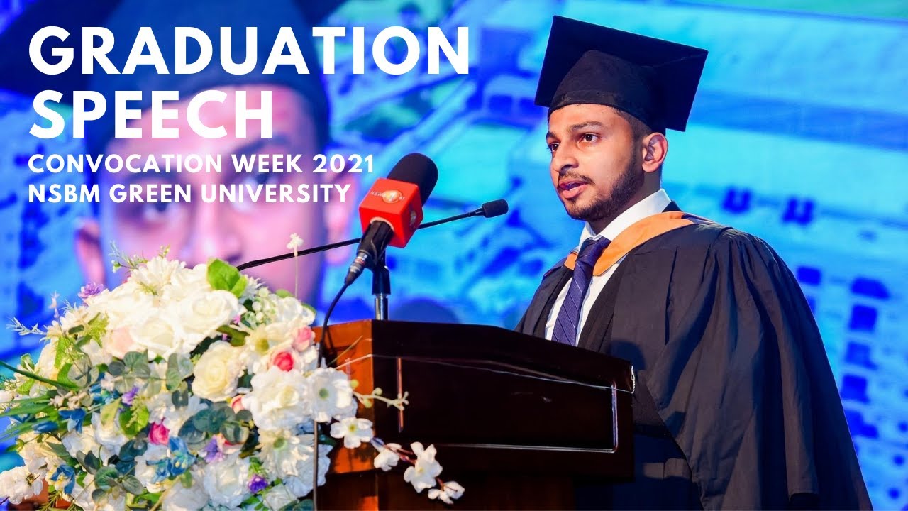 Graduation Speech by Hiroon at NSBM Convocation Week 2021 - YouTube
