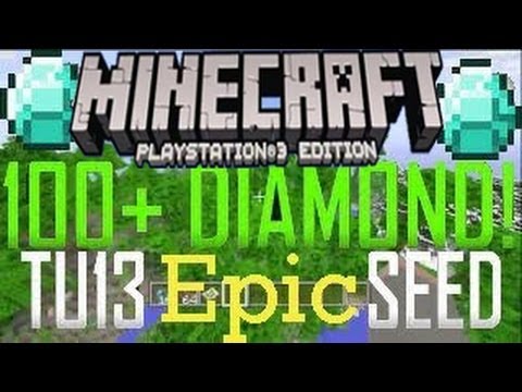 PS3 Minecraft SEED - Playstation 3 / Xbox 360 SEED - OVER +100 DIAMONDS ...