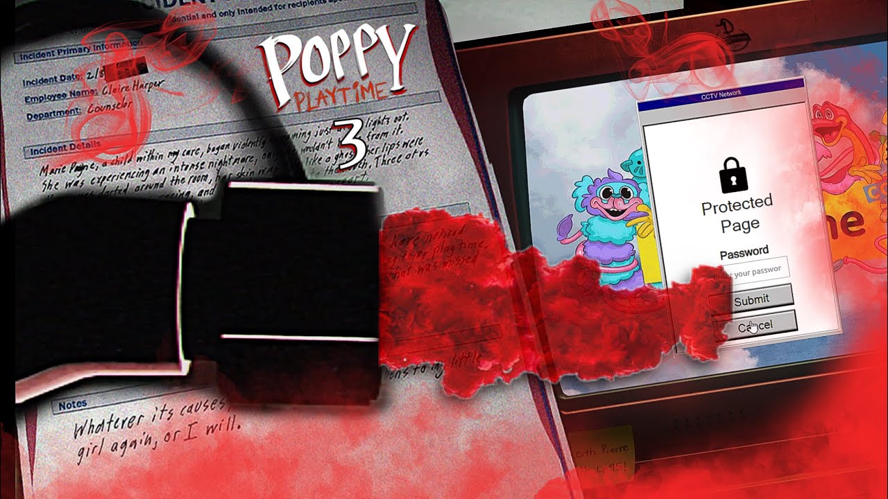 Poppy Playtime CHAPTER 3 ARG & Secret Red Smoke VHS in HINDI || Huge ...