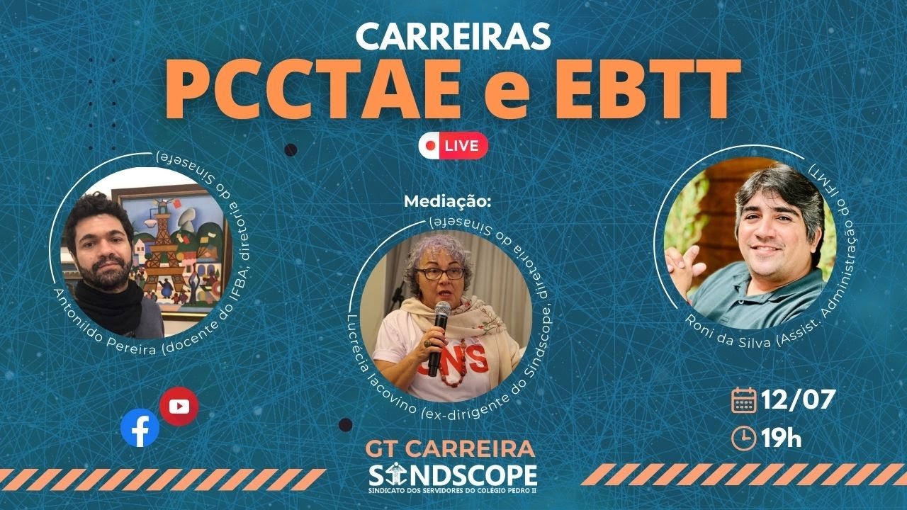 PCCTAE e EBTT - Perspectivas para as carreiras - YouTube