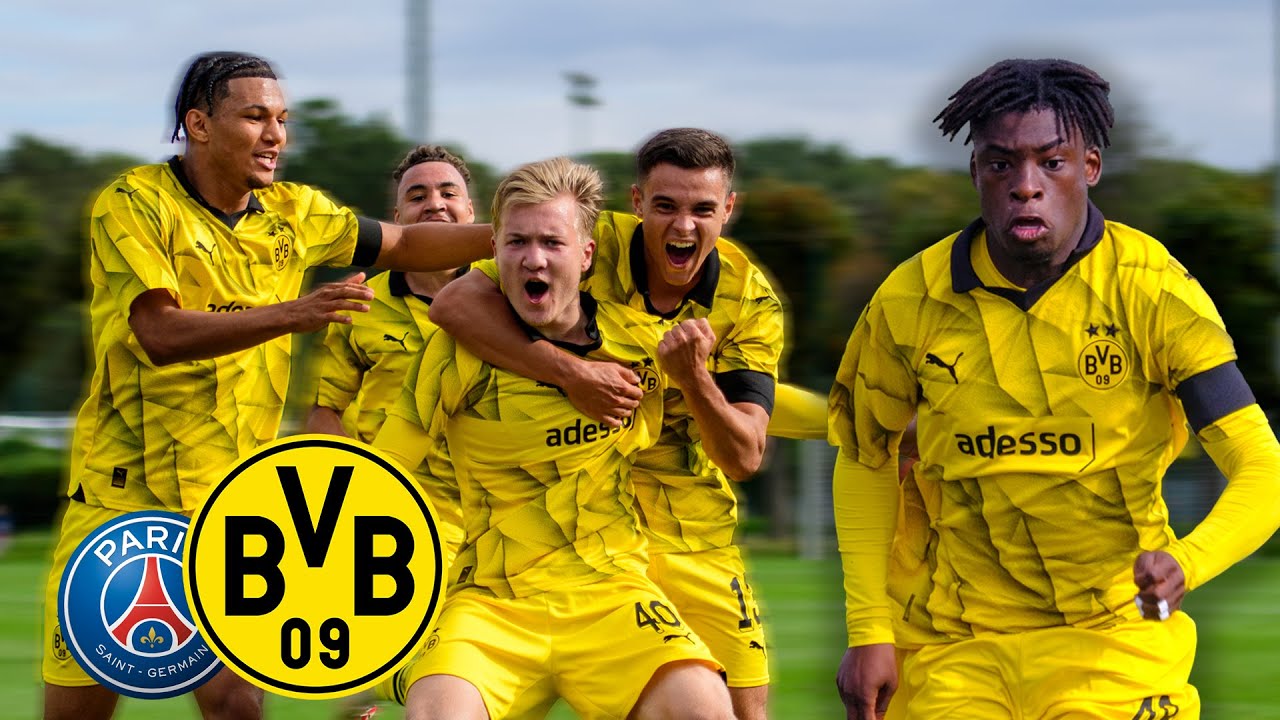 BVB U19: Rijkhoff's Spectacular Goal For The Win vs PSG! | Paris St ...