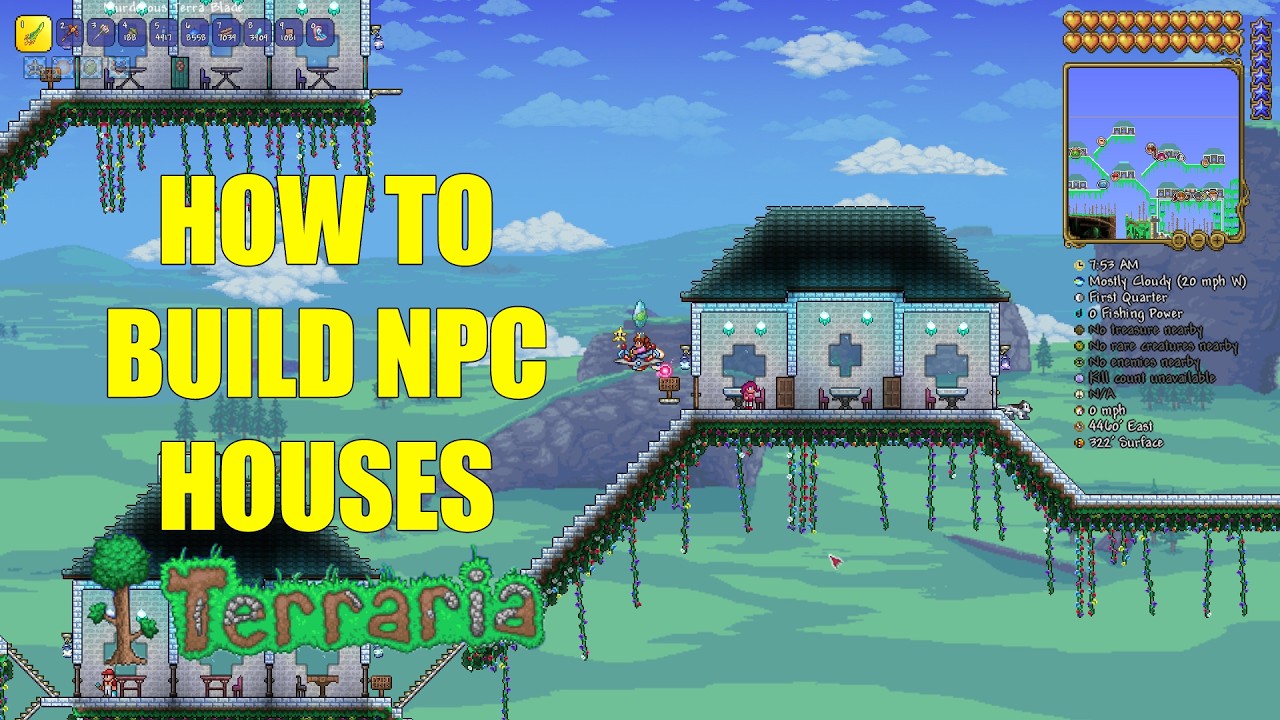 How to build NPC Houses in Terraria - YouTube