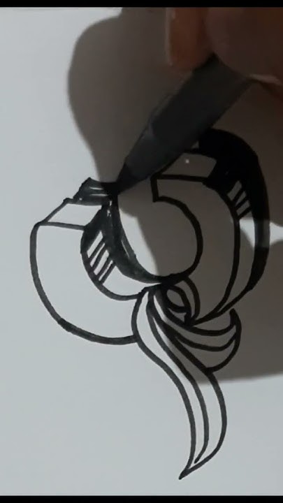 how to draw 3d letters, "C"letter - YouTube
