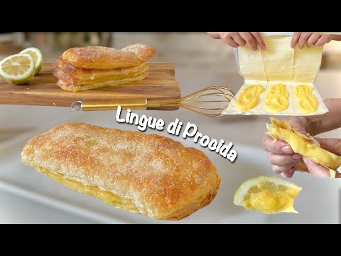 LINGUE DOLCI DI PROCIDA Tipik tarif 🍋 Milföy ve limon kreması 🍋 Çok hızlı
