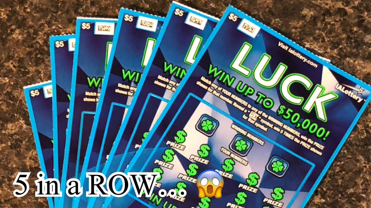 5 in a ROW…. 👉 LUCKY 🍀 IA LOTTERY SCRATCH TICKETS 👍😁 - YouTube