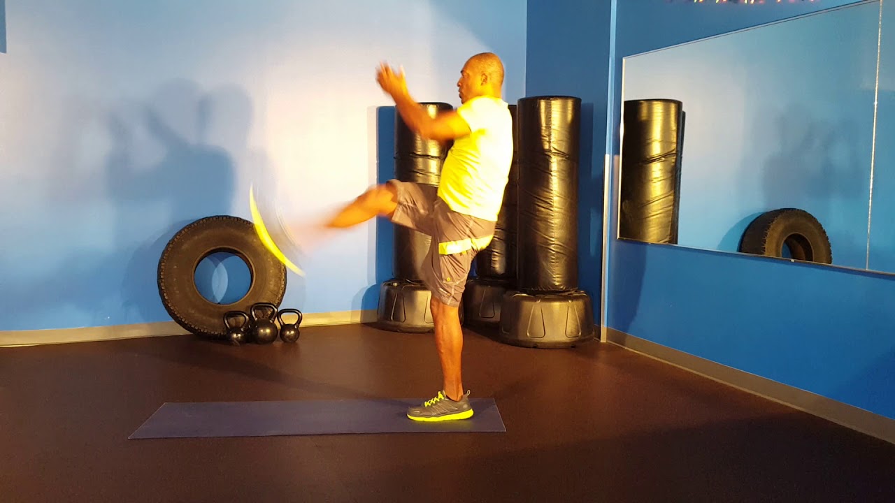 Alternating Front Kicks DC JAMES FITNESS Virginia Beach - YouTube