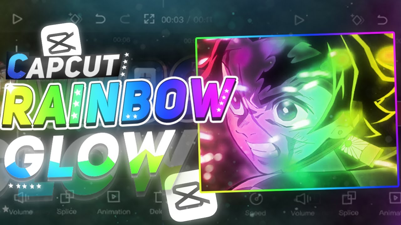 How To Make a RAINBOW GLOW CapCut | Tutorial Effect Glowing For Edit / AMV - YouTube