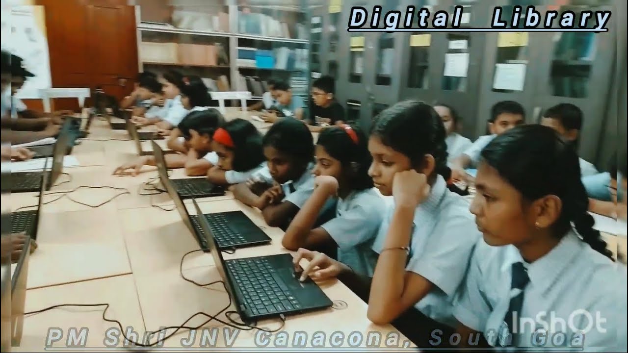🔌💻D I G I T A L 🎧Library📱PM Shri School JNV Canacona, South GOA - YouTube