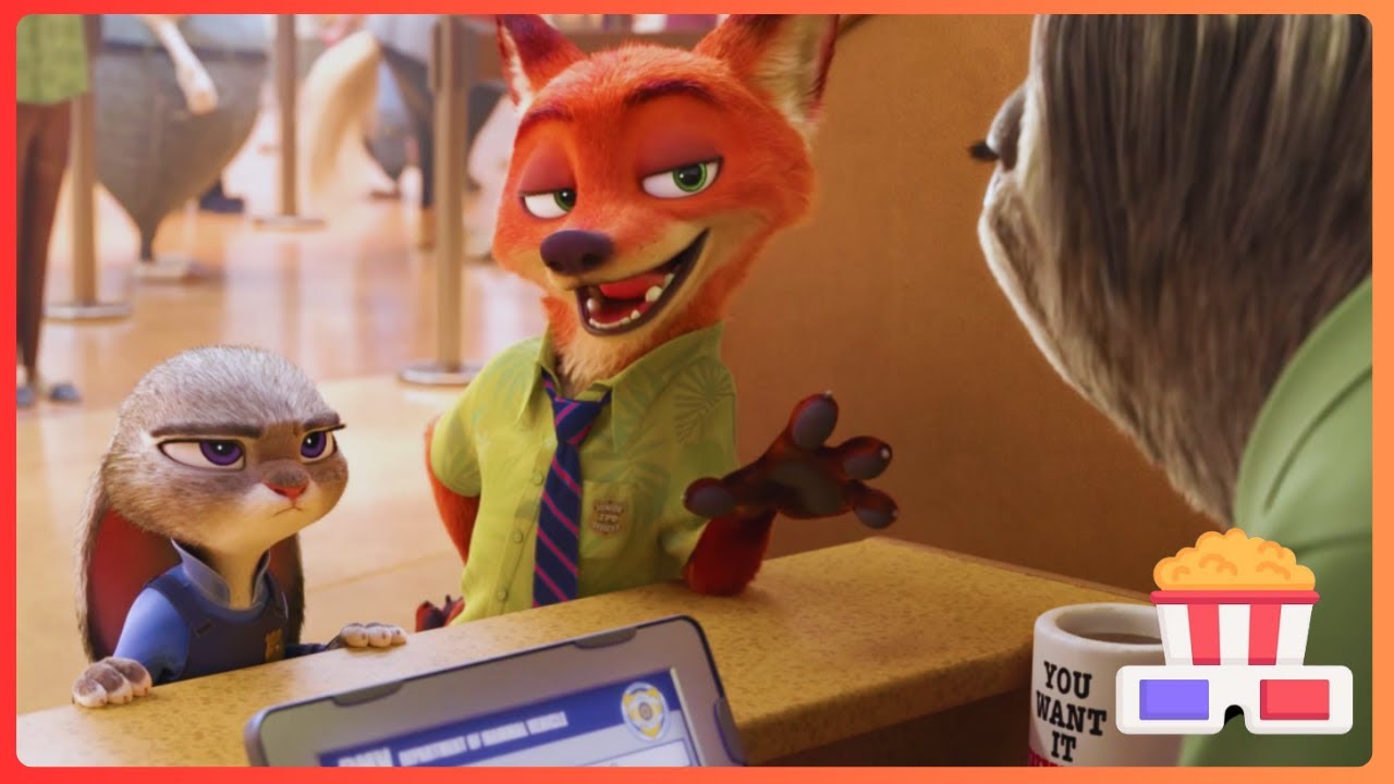 Judy e Nick no departamento de trânsito | Zootopia: Essa Cidade é o ...