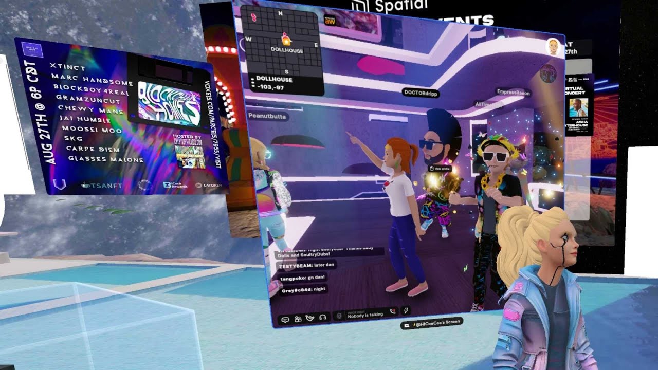 @HICeeCee Spatial Decentraland Metaverse - Concert Dollhouse Music DJ ...
