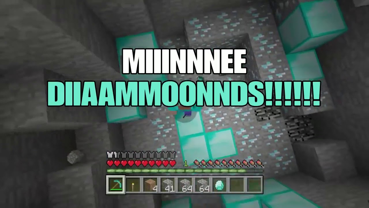 MINING DIAMONDS WITH LYRICS AND ANIMATION By MineCraft Awesome Parodies ...