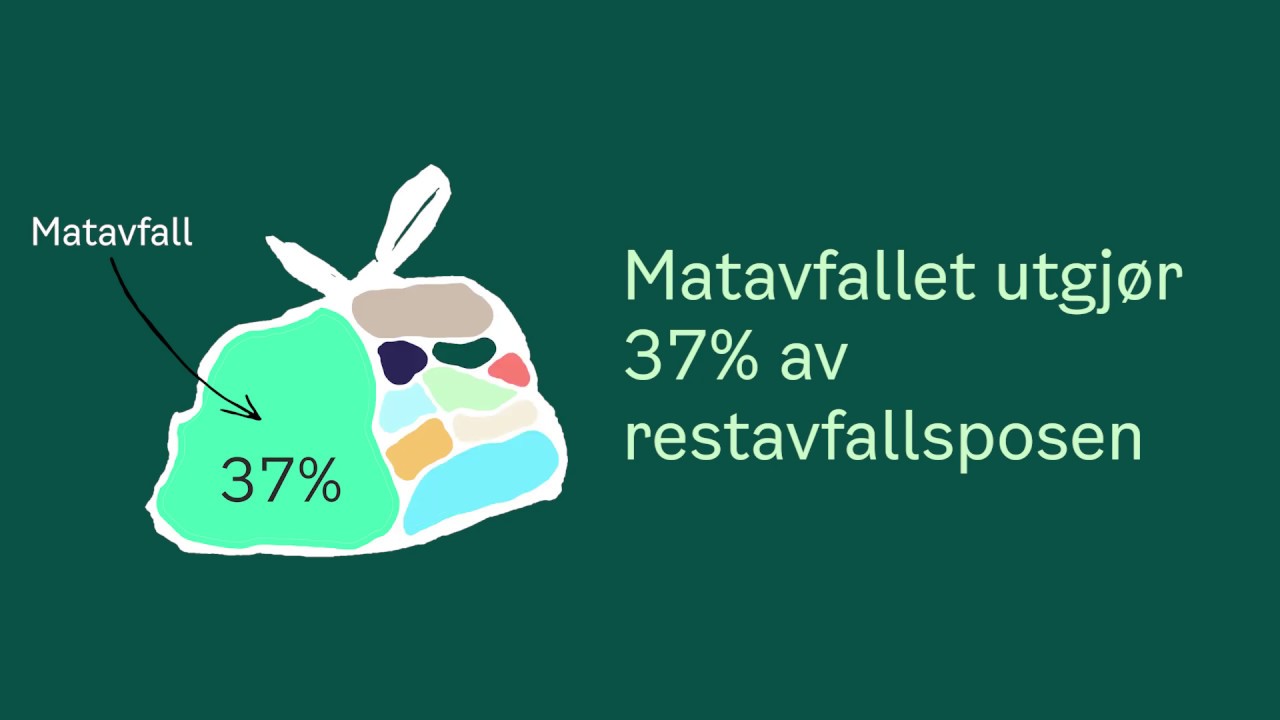 Matavfallet utgjør 37% av en restavfallspose - YouTube