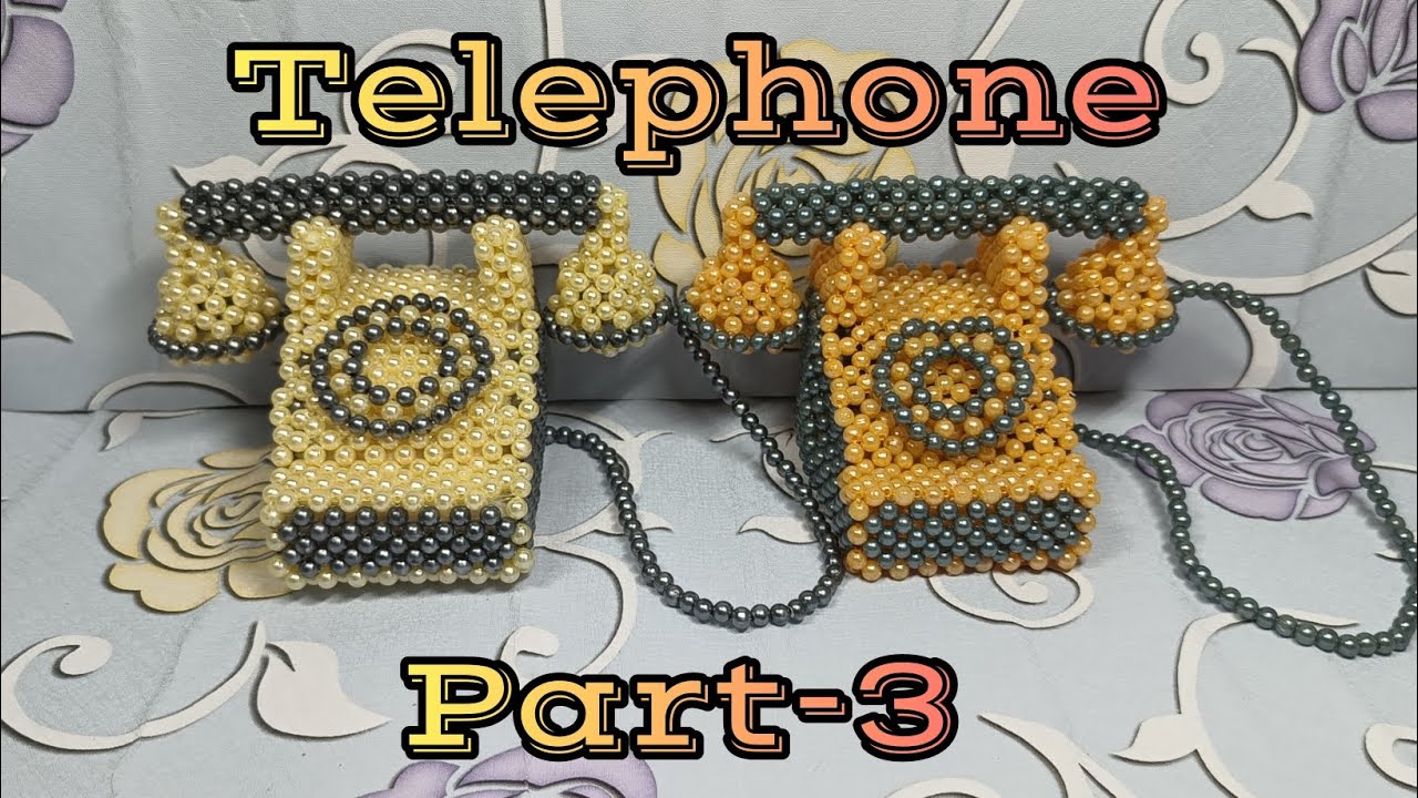 3D Beaded Telephone Tutorial Part-3 by Craft Novelty Sons - YouTube