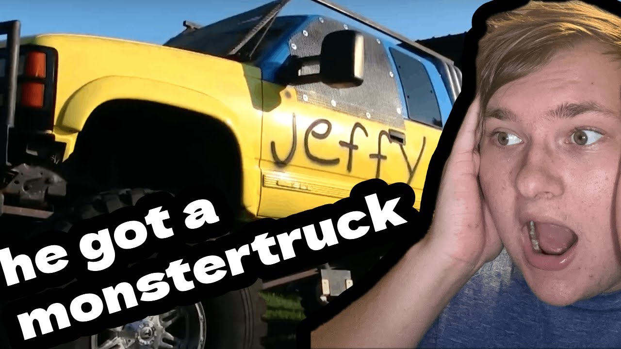 he got a monster-truck: SML Jeffy's 20th birthday react. - YouTube