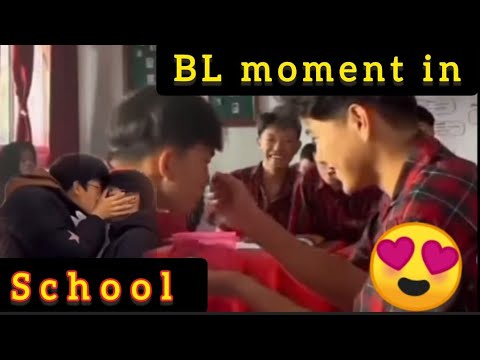 BL moment in school🎒😍😘@Thaibls7#love#schoollovestory#school#funny#bl#romance#fun