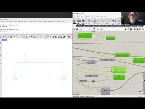Single portal frame analysis in Karamba via Grasshopper - YouTube
