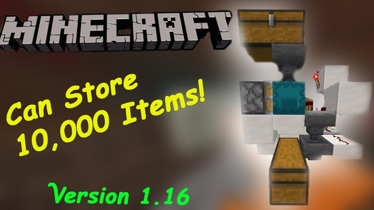 How to make a Smart-Storage in Minecraft!? - YouTube
