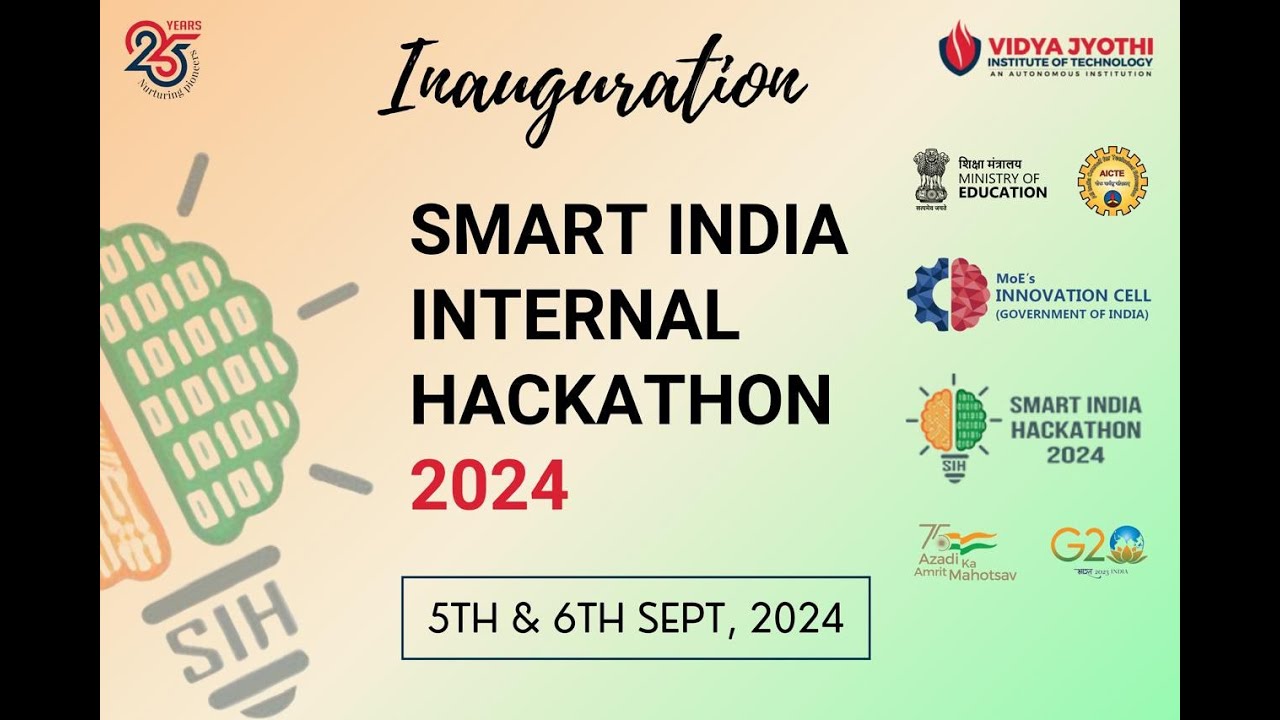 SMART INDIA INTERNAL HACKATHON 2024 - YouTube